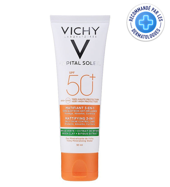 Vichy capital soleil creme solaire matifiante 3en1 spf50+ 50ml – beautymarket.maroc