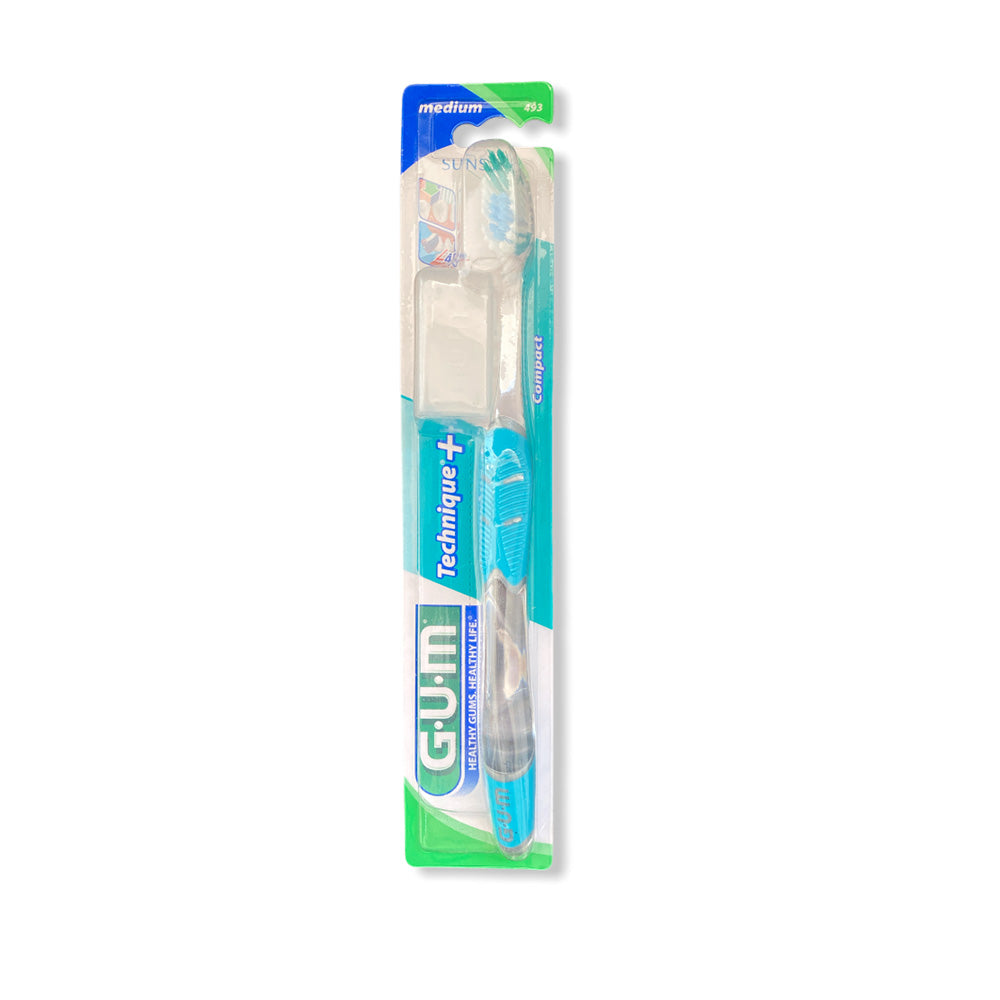 Gum Brosse à dents Technique+ medium compacte 493 – BEAUTYMARKET.MA