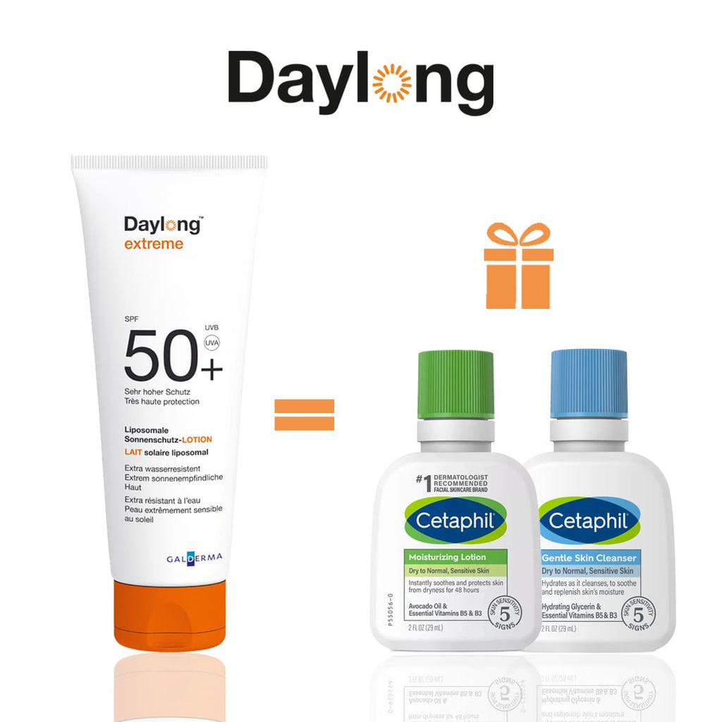 Daylong Extrême Lait Solaire Liposomal Spf50 100ml = Lotion 29ML + Net ...