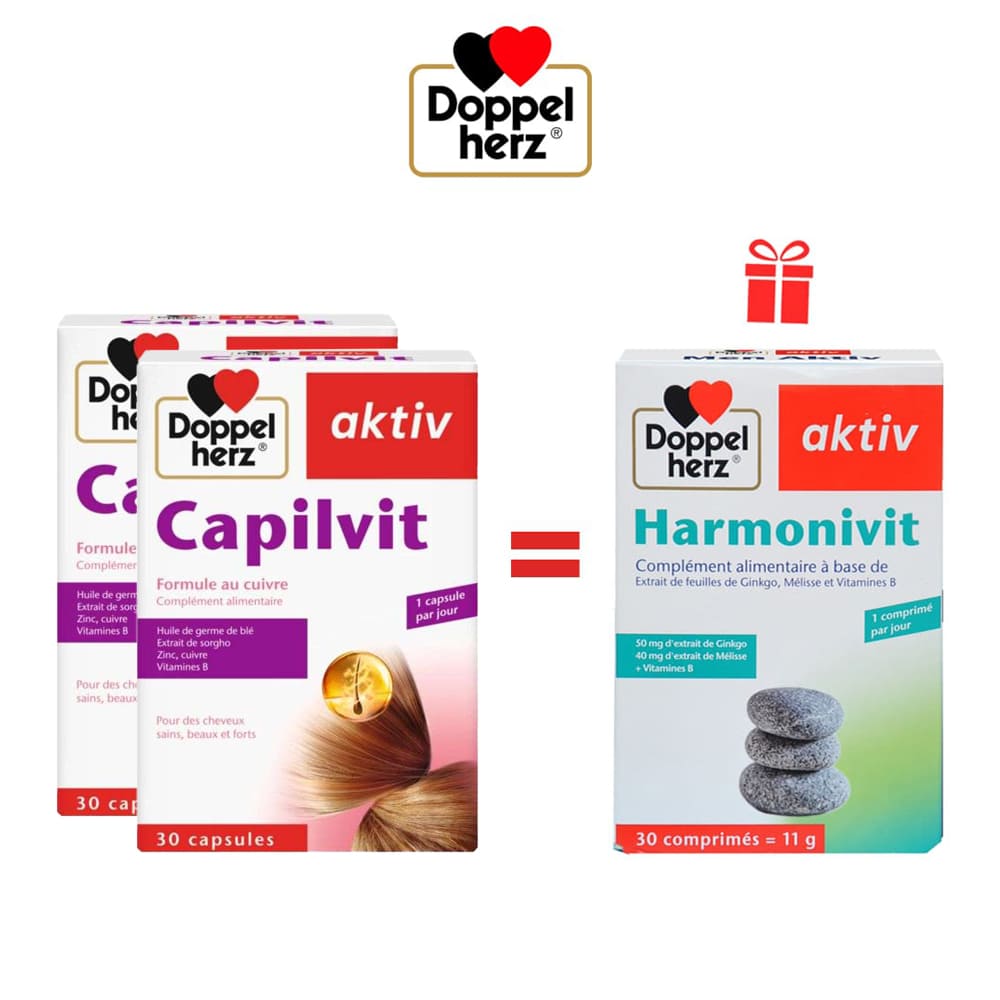 DOPPEL HERZ PACK ACTIV PACK 2 CAPILVIT + 1 HARMONIVIT OFFERT ...