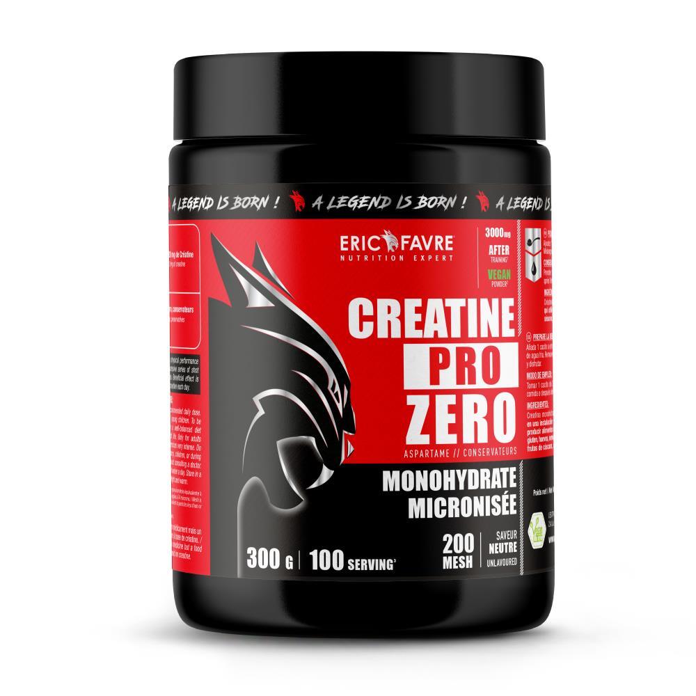 Eric Favre Pure Creatine 200 mesh – Créatine Pro Zero 300 G Naturel ...