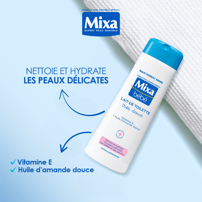 Mixa Lait de Toilette Très Doux 300ml – beautymarket.maroc
