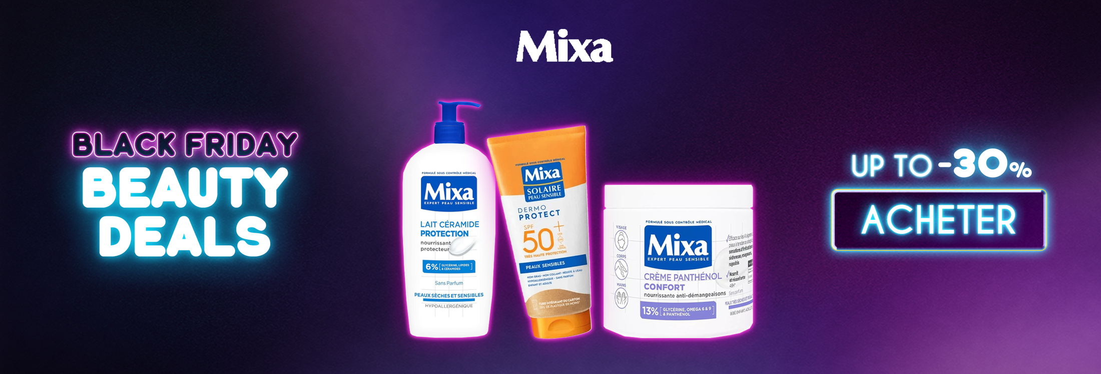 Mixa - Soins Visage, Corps, Bébé & Solaires – beautymarket.maroc