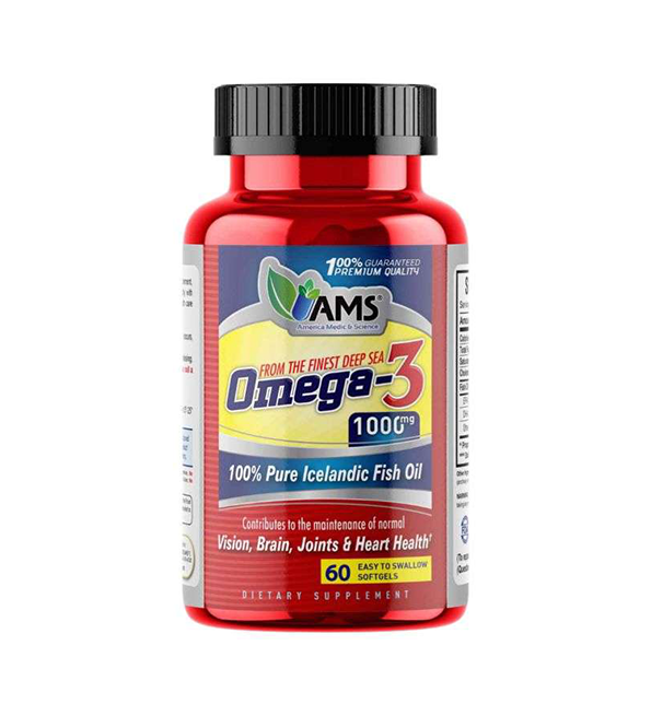 AMS OMEGA 3 1000MG 60 GELULES – beautymarket.maroc