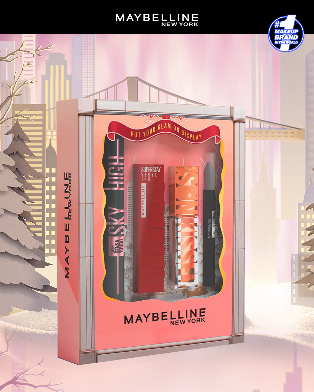 Maybelline Coffret Put Your Glam On Display - Vinyl Ink 30 + Cosmic Bl ...
