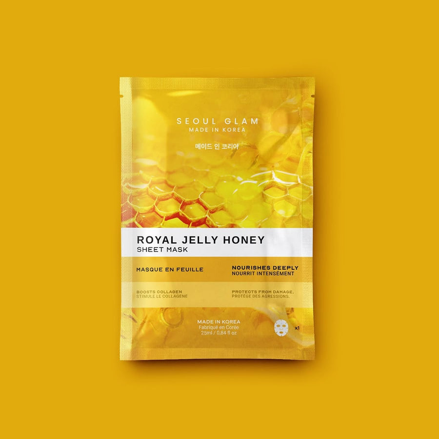 Seoul Glam Royal Jelly Honey Sheet Mask 25ml – Masque Nourrissant & Éc ...