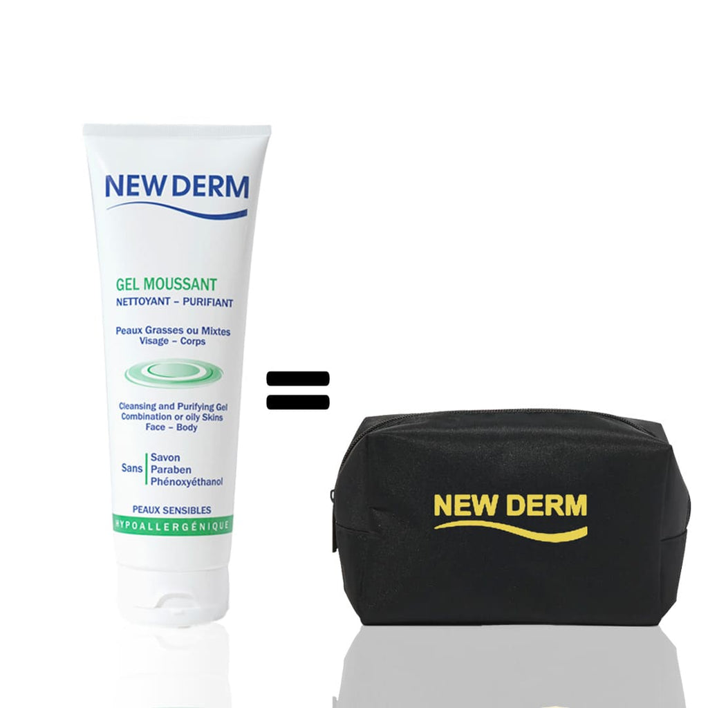 New Derm Gel Moussant Purifiant 250ml = Trousse OFFERTE – beautymarket ...