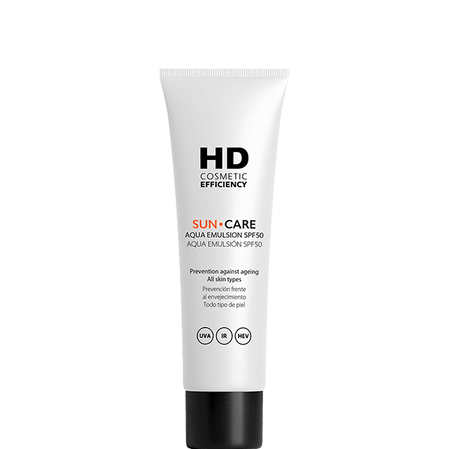HD COSMETICS SUN CARE AQUA EMULSION ANTI AGE SPF 50+ – beautymarket.maroc