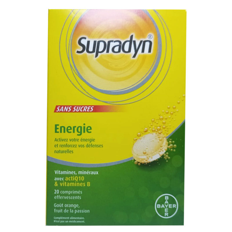 SUPRADYN ENERGY 20 COMPRIMES EFFERVESCENTS – beautymarket.maroc