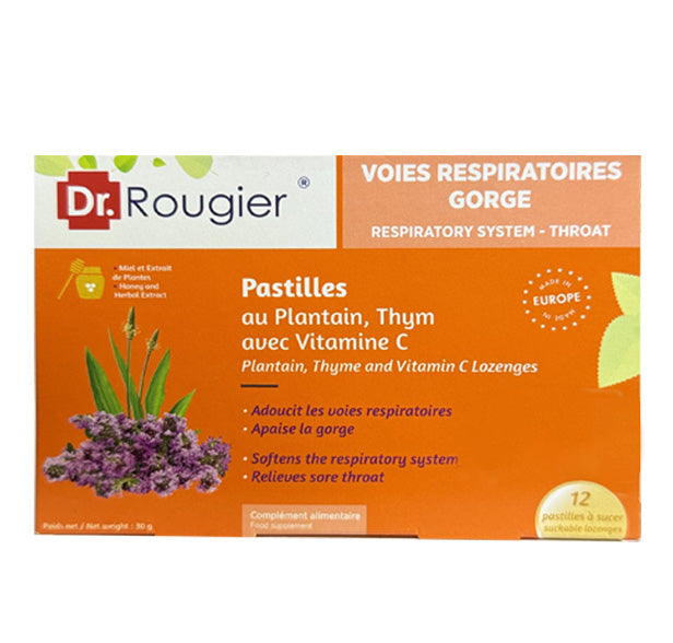 dr rougier vois respiratoires gorce 12 Pastilles – beautymarket.maroc