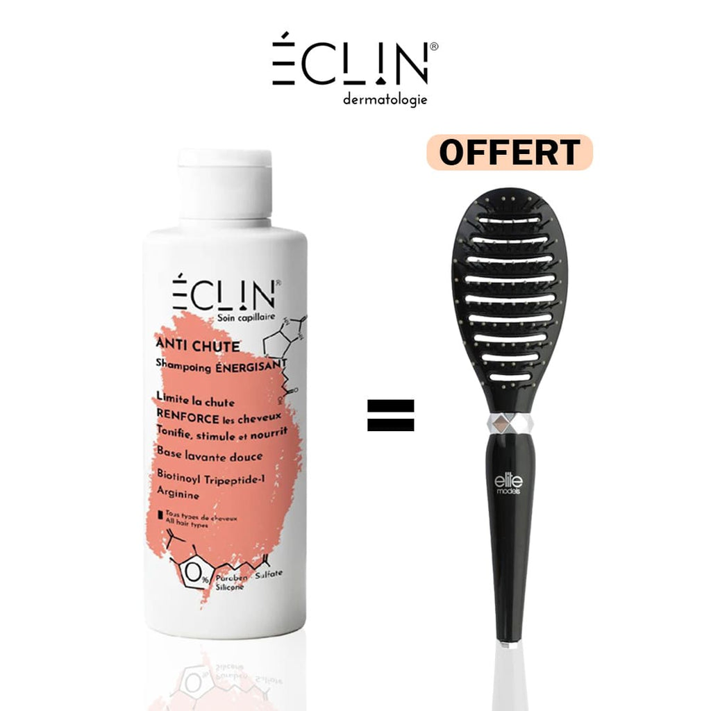 ECLIN SHAMPOOING ANTI-CHUTE 200ML = BROSSE OFFERTE – beautymarket.maroc