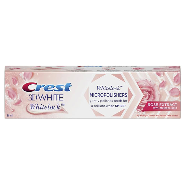 Crest 3D White Dentifrice Blancheur Whitelock Rose 88ml – BEAUTYMARKET.MA