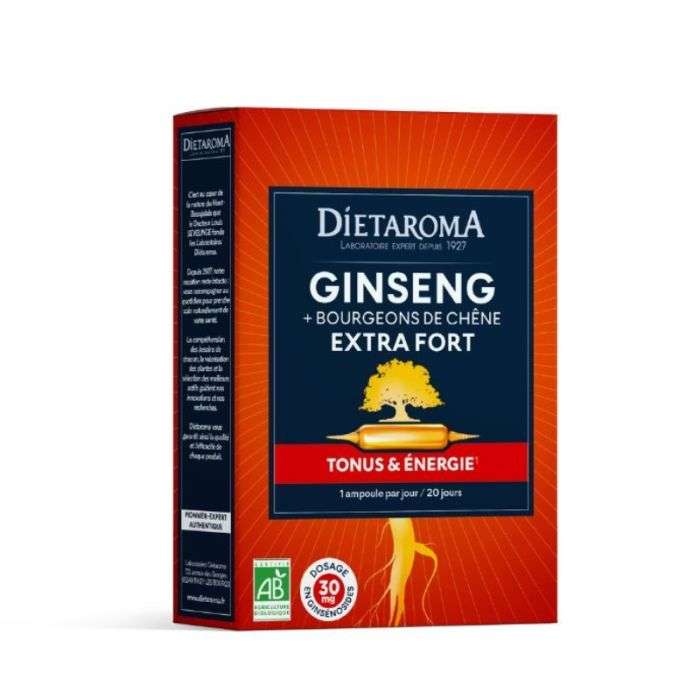 DIETAROMA Ginseng extra fort 20 ampoules – beautymarket.maroc