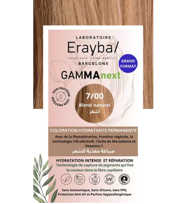Erayba Gamma Next Coloration 7/00 Blond Natural Coloration Hydratante ...