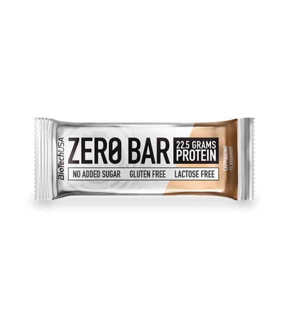 BioTechUSA Zero Bar CAPPUCCINO 50g- 22.5G PROTEIN + 190 KCAL ...