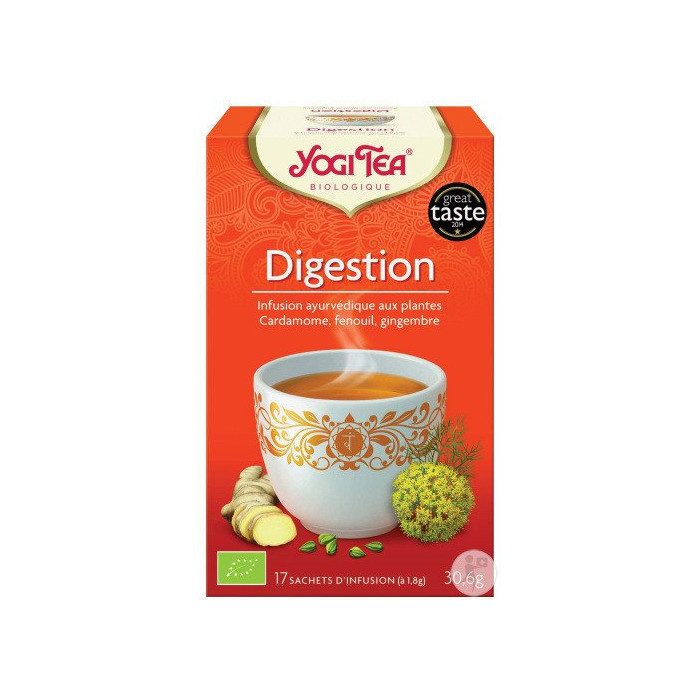 YOGI TEA Digestion 17 sachets – beautymarket.maroc